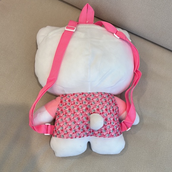 Hello Kitty | Accessories | Hello Kitty Plush Backpack Pink Floral ...